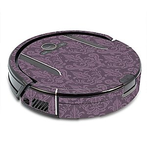 MightySkins Skin Compatible with Shark Ion Robot R85 Vacuum - Plum Damask | Protective, Durable, and Unique Vinyl Decal wrap Cover | Easy to Apply, Remove, and Change Styles | Made in The USA