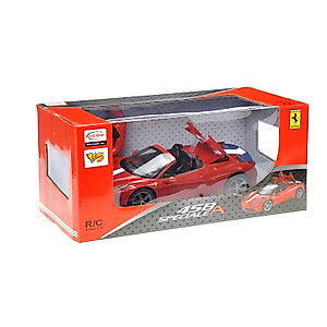 PowerTRC 1:14 Remote Conrol Ferrari 458 Speciale with Functional Convertible Top | RC Electric Hobby Racing Car for Boys, Girls & Adults (Red)