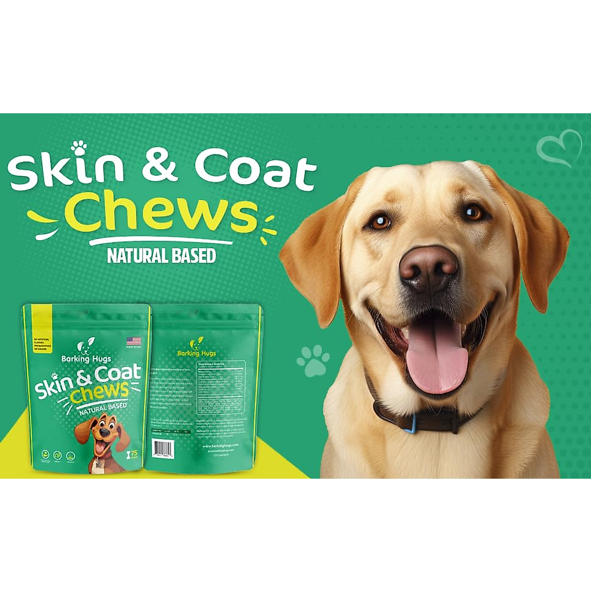 Barking Hugs Digestive Chews and Skin & Coat Chews