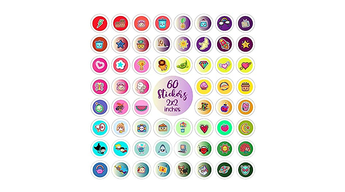 120 Cute Lunch Notes & Stickers for Kids