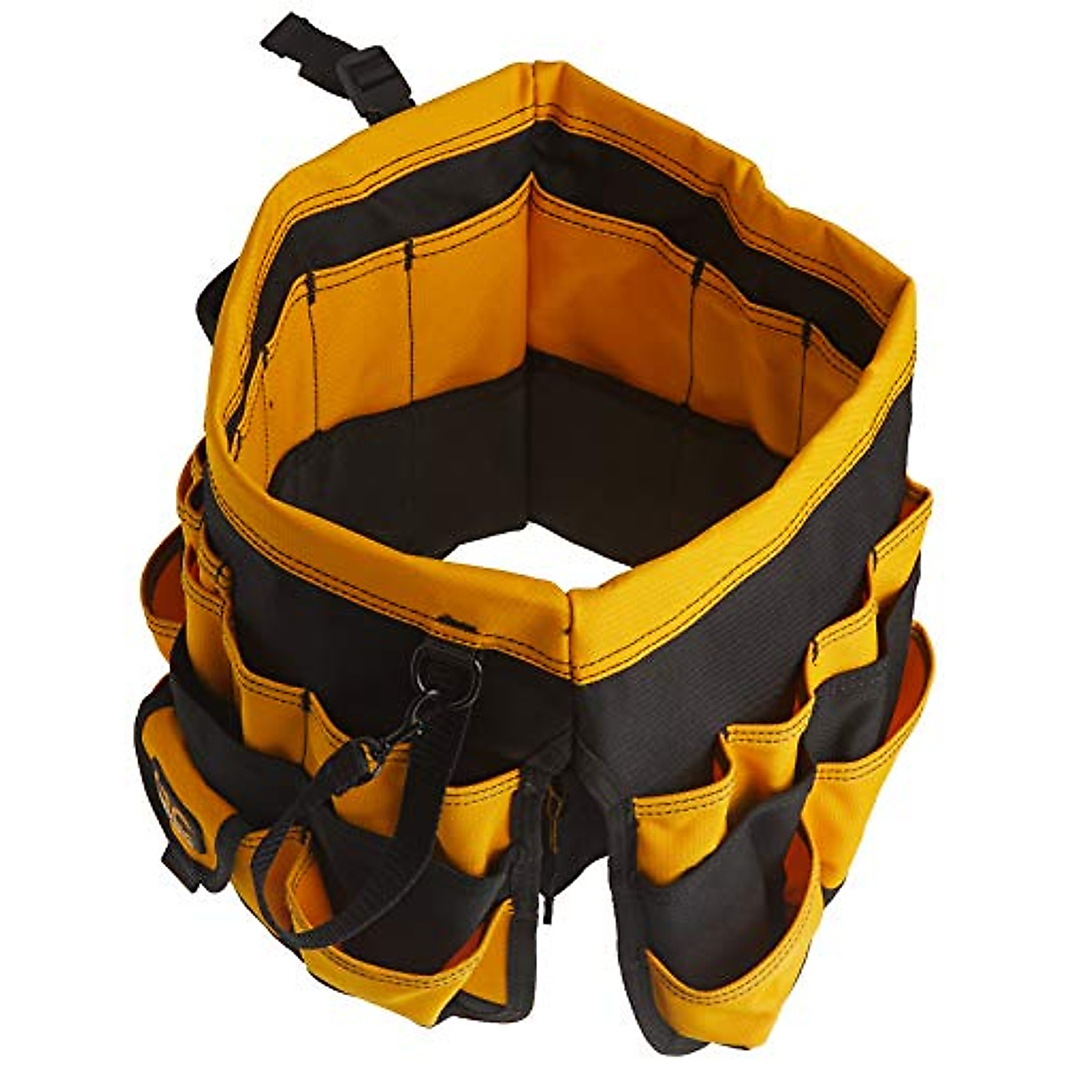 Custom Leathercraft4122 In & Out Bucket, 61 Pocket, Black/Yellow