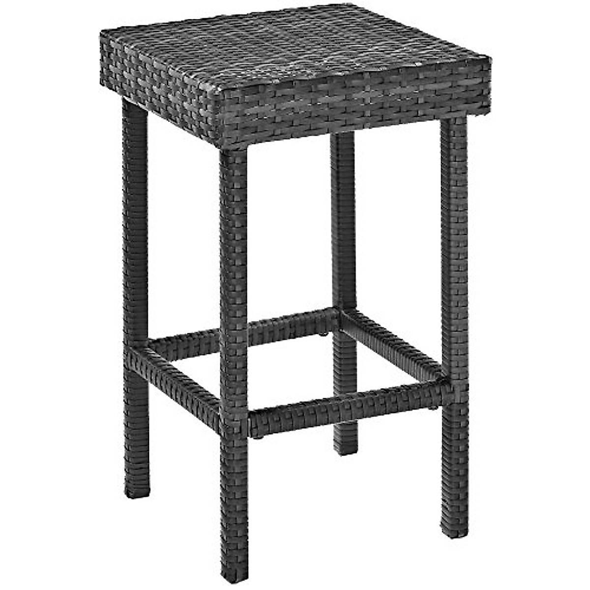 Crosley Furniture Palm Harbor Outdoor Wicker 24-inch Counter Height Stools - Grey (Set of 2)