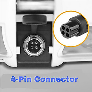 [Verified Fit] 63V 1.1A 4-Prong Ninebot Scooter Charger, for Segway Ninebot S, S-MAX, Mini Pro, Go Kart, Go Kart Pro, One A1, One S2 4-Pin Notched Connector Battery Charger