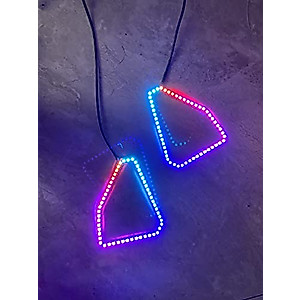 2PCS Angel Eyes Bluetooth CHASING Vent Overlay Lights KIT For 2020 2021 2022 2023 Polaris Slingshot Headlights