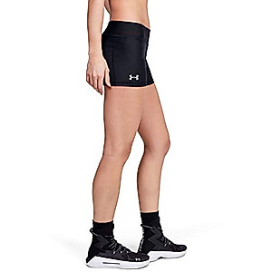 Under Armour Women's Team Shorty 3 , Black (001)/White , Medium