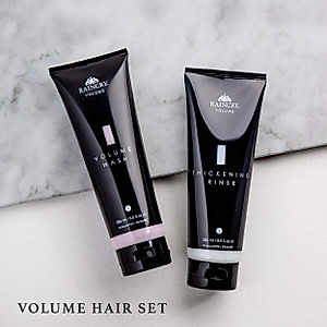 RAINCRY Volume Shampoo & Conditioner Bundle Set - 236mL - For Fine to Normal Hair - Free From Parabens, Sulfates, and Phthalates - Natural, Professional Hair Product