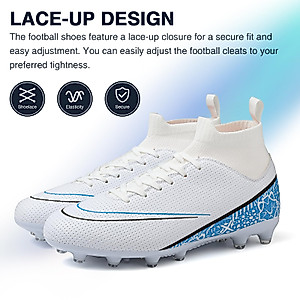 Soccer Cleats Mens Football Cleats Women Tacos de Futbol para Hombre Soccer Shoes for Big Boy High Top Football Boots Tacos de Futbol Zapatos de Futbol para Hombres Outdoor Soccer Shoes AG