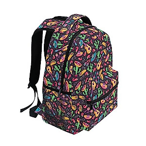 ODAWA Mexico Cinco De Mayo Girls Backpacks for Middle School Backpack College Women