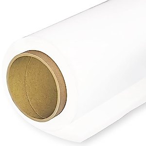 Huamei Seamless Photography Background Paper, White Photo Backdrop Paper Roll for Photoshoot, Video and Streaming #93 (6.8x16 Feet, Arctic White)