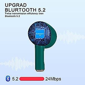 LHBHT Bluetooth Wireless Earbuds,Noise Cancelling True Wireless Earbuds,Touch Control Earbud & in-Ear Earbuds,Earbuds Includes Compact Type C Charging Case Fast Charging,Perfect for Work Travel Sport