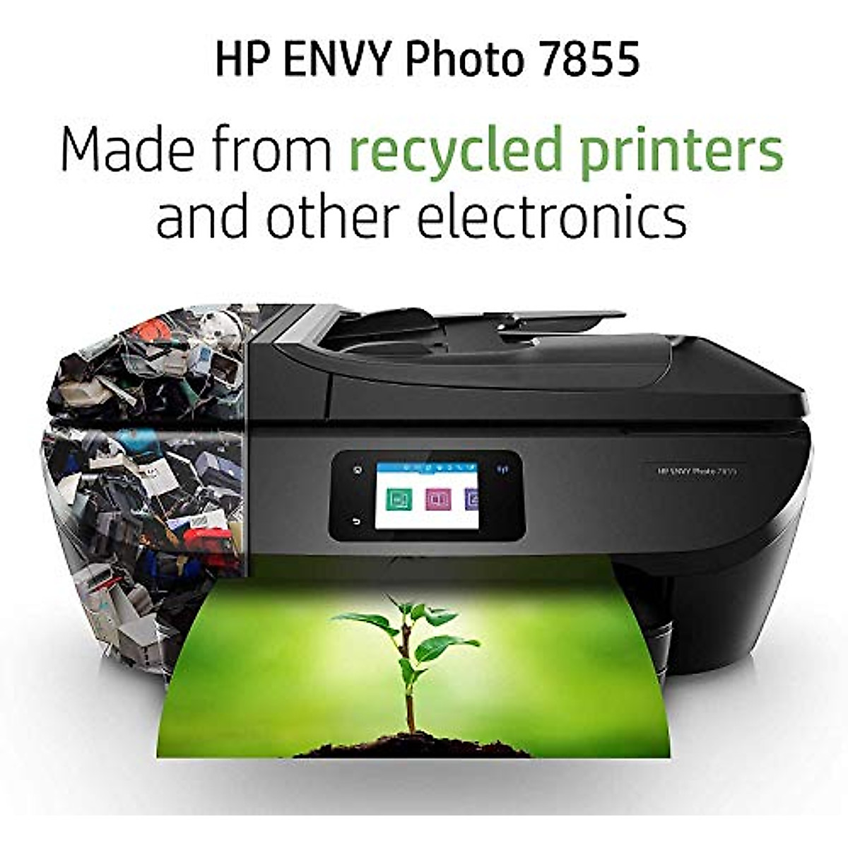 HP ENVY Photo 7855 All in One color Photo Printer with Wireless Printing, HP Instant Ink ready, Works with Alexa (K7R96A)