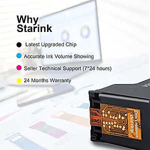 st@r ink Remanufactured Ink Cartridge Replacement for HP 62XL 62 XL Black for OfficeJet 200 250 5740 Envy 5660 7640 5540 5640 5642 7645 5643 5746 5745 5642 8000 Printer 2 Packs