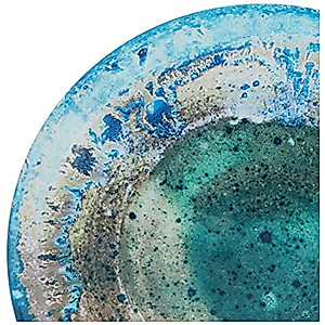 Certified International Radiance Teal Melamine 8.5"Salad/Dessert Plate, Medium, Multicolor, Set of 6