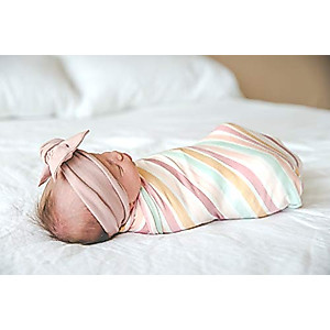Copper Pearl Large Premium Knit Baby Swaddle Receiving Blanket Belle
