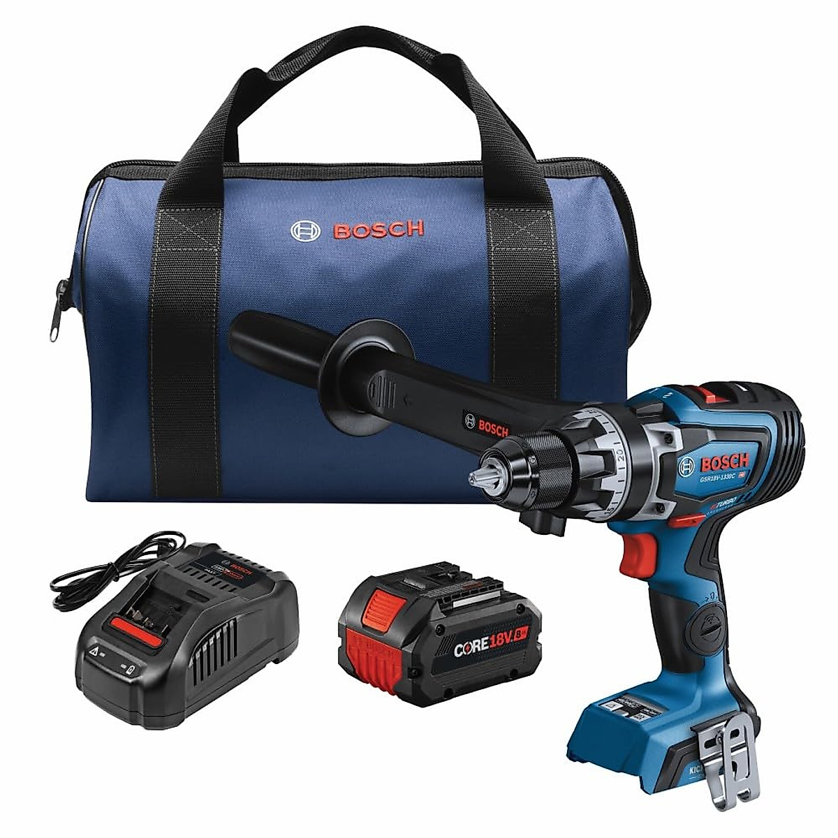 BOSCH GSR18V-1330CB14 PROFACTOR™ 18V Connected-Ready 1/2 In. Drill/Driver Kit with (1) CORE18V® 8 Ah High Power Battery