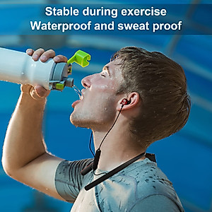 EEAABBR Neckband Bluetooth Headphones 100h Playtime V5.0 Bluetooth Headset Neckband Built-in Microphone IPX7 Waterproof,Neck Headphones for Android iPhone Suitable for Sports Driving Cycling