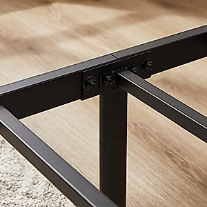 VECELO 14" Metal Platform Bed Frame/Mattress Foundation/No Box Spring Needed/Steel Slat Support (Twin Size)