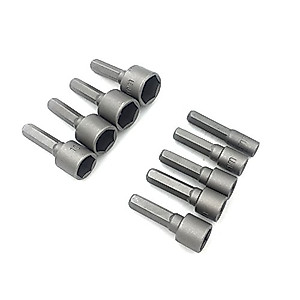 PANOVO 9pcs Power Hand Driver Drill Tools Set 5-13mm Metric Socket Wrench Set Power Nuts Driver Socket 1/4" Hex Shank Drill Bit Set