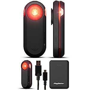 Garmin Varia RTL515 Rearview Radar & Tail Light Power Bundle | with PlayBetter Portable Charger | Pairs with Garmin Edge GPS | Bike Safety, Incoming Cars Alerts & Bright Tail Light | 010-02376-00