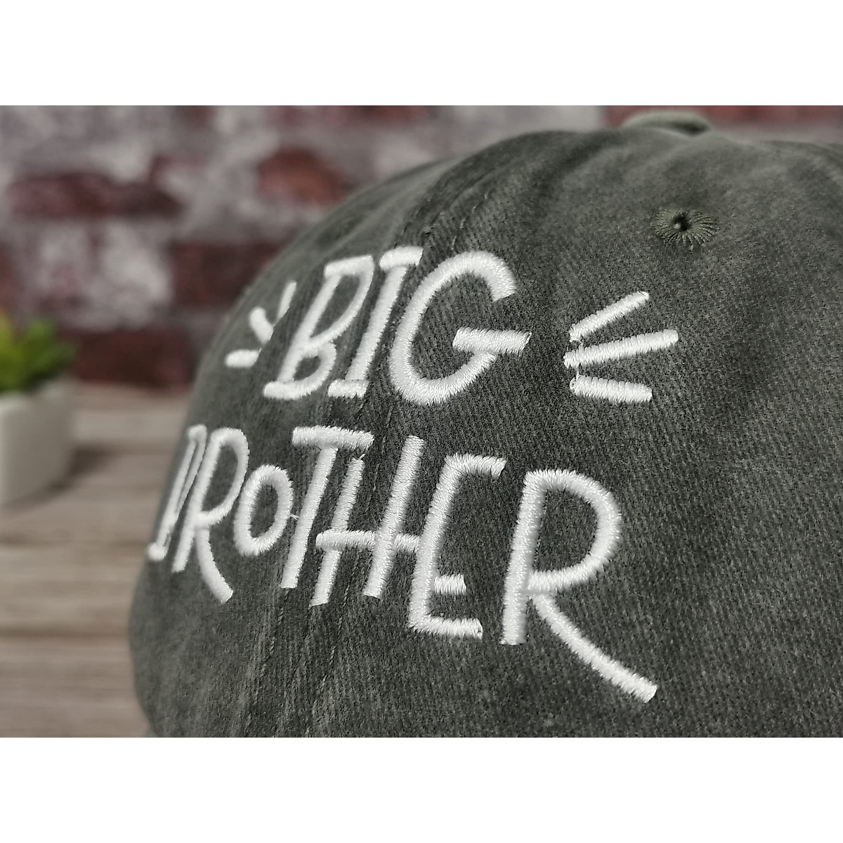 Hepandy Big Brother Gifts for Toddler Boy, Embroidered New Brother Baseball Hat for Kids Youth, Embroidery Adjustable Hat Trucker Hat