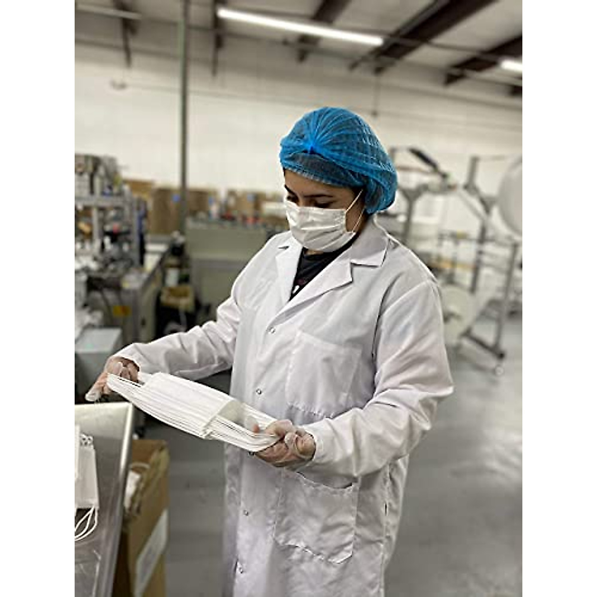 3 Ply Disposable Masks - MADE IN THE USA - 50 Pack (White)