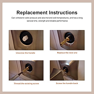 Powswopx 970-0770 Stem Adapter with Screw Replace for 970-0770 Plumbing Equipment, Pfister Securepfit Trims, Shower Handle Stem Extension Tub and Faucet Accessories Valve Extender Trim Repair