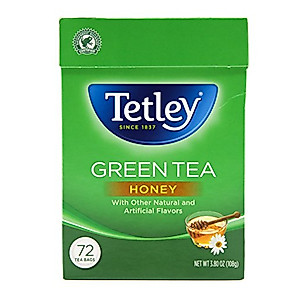 Tetley Green Tea, Honey, 72 Tea Bags