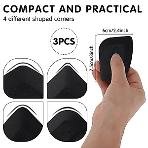 3Pcs Pan Scraper Dish Scraper Plastic Pot Scraper Kitchen Scraper Cast Iron Skillet Pan Scraper Tool for Cleaning