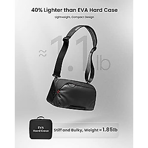 tomtoc Carrying Case for Steam Deck Console & Accessories, Protective Shoulder Bag Pouch with Pockets Fit Console, Original AC Charger Adapter, Original Dock, Lightweight Everyday Carry Bag for Travel