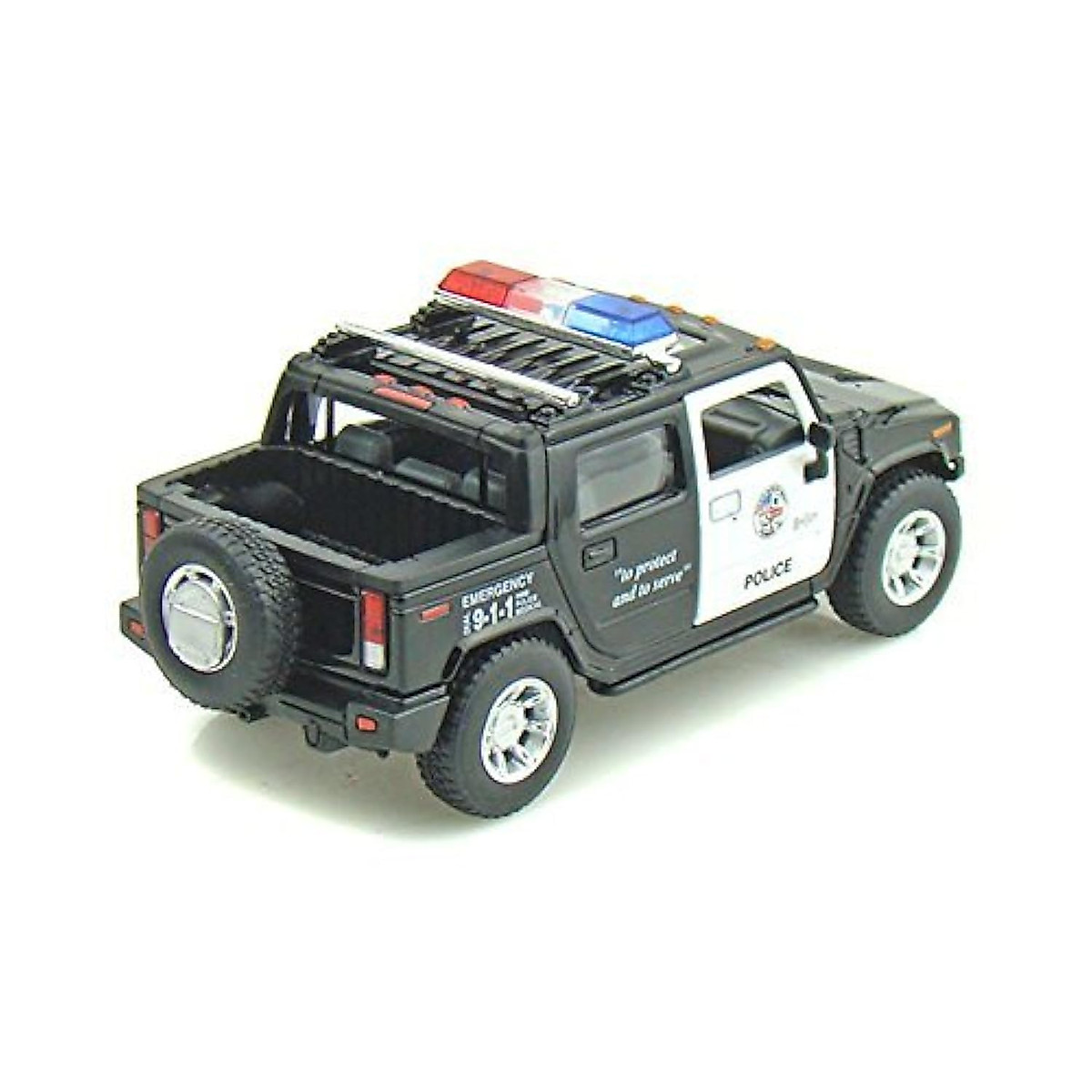 KiNSMART H2 Hummer SUT Police Truck Interceptor 5" 1:36 Scale Die Cast Metal Model Toy