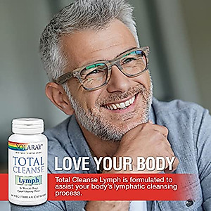 SOLARAY Total Cleanse Lymph | Red Root, Echinacea, Ginger and More for Healthy Cleansing Support | 60 VegCaps, 30 Serv.