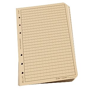 Rite In The Rain All-Weather Loose Leaf Paper, 4 5/8" x 7", 32# Tan, Universal Pattern, 100 Sheet Pack (No. 982T), 7 x 4.625 x 0.625 - Beige