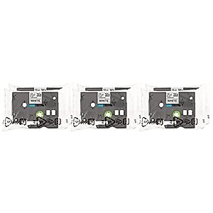 Brother Genuine P-Touch, TZe-231 6 Pack Tape ½” (0.47”) x 26.2 ft. (8m) 6-Pack Laminated P-Touch Tape, Black on White, Perfect for Indoor or Outdoor Use, Water Resistant, TZE2316PKB (TZE231)