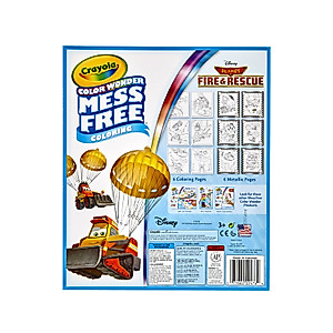 Crayola Planes Fire and Rescue Color Wonder Refill, 12 Mess Free Coloring Pages, Gift for Kids