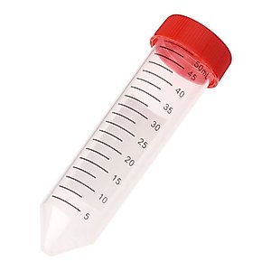 CELLTREAT 230421R 50 mL Centrifuge Tube, Red Cap - Bag, Sterile, Polypropylene (Pack of 500)