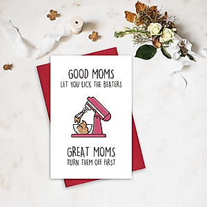 Ulbeelol Happy Mother's Day Card, Funny Great Mums Card for Mom, Humorous Birthday Card for Mother
