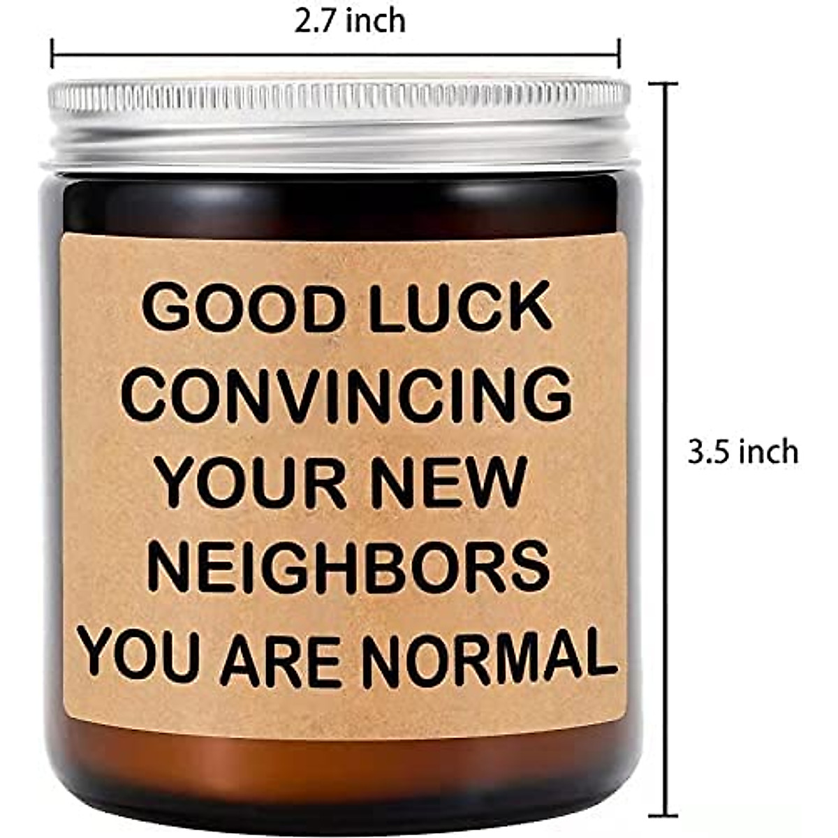 Funny Housewarming Gift, SUVEUS Fruity Scented Candles, House Warming Presents for New House, Funny Gifts for Friends, Highly Scented Long Lasting Natural Soy Jar Candle (7oz)