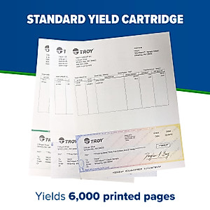 Troy 02-81600-001 3015/M525 MICR Toner Secure Cartridge (Coordinating HP Part Number: HP-CE255A), Black, Standard Yield