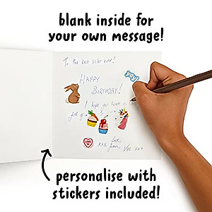 CENTRAL 23 - Cute & Quirky Birthday Card - “Magical Day” - For Him Her Men Women Brother Sister Brother Mom Dad Best Friend Kids - Comes With Fun Stickers