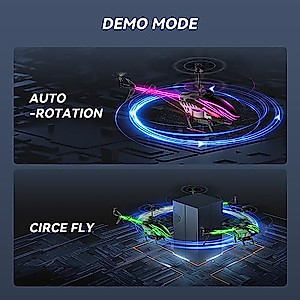 BUSSGO RC Helicopter, Remote Control Helicopter for Kids with 30Mins Flight(2 Batteries), 7+1 LED Light Modes, Altitude Hold, 3.5 Channel, Gyro Stabilizer,Remote Helicopter Toys for Boys and Girls