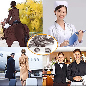 20 Pcs Hair Nets for Women Bun,Invisible Hair Nets Elastic Edge Mesh (Coffee)