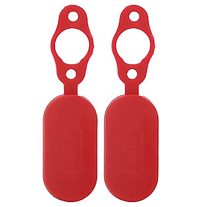 2PCS Electric Scooter Charging Port Waterproof Cover Red Charging Port Waterproof Cover Accessory Fit for PR O Electric Scooter