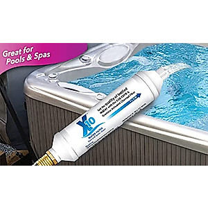 Lumintrail Spa Marvel X10 Water Filter, Granulated Activated Charcoal Filter, in-Line Hose Pre-Filter for Hot Tub & Spas, with a Drawstring Bag