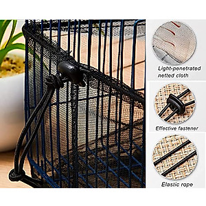 Bird Cage Covers for Night Cage Covers Petbirds Parakeet Cage Cover Pet Birds Adjustable Bird Cage Cover for Bird Critter Cat Cage to Small Animal Privacy & Comfort (Black)