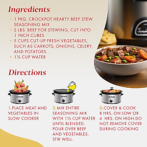 Crock-Pot Hearty Beef Stew Seasoning Mix, 1.5 Ounce (Pack of 12)