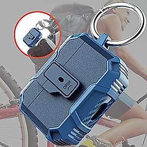 PARTYACO Case for Airpods Pro Case Cover with Lock Lid, Protective Cover Compatible with Airpod Pro Case for Men Women, Shockproof Rugged Shell for Air Pods Pro Charging Case (Pink)