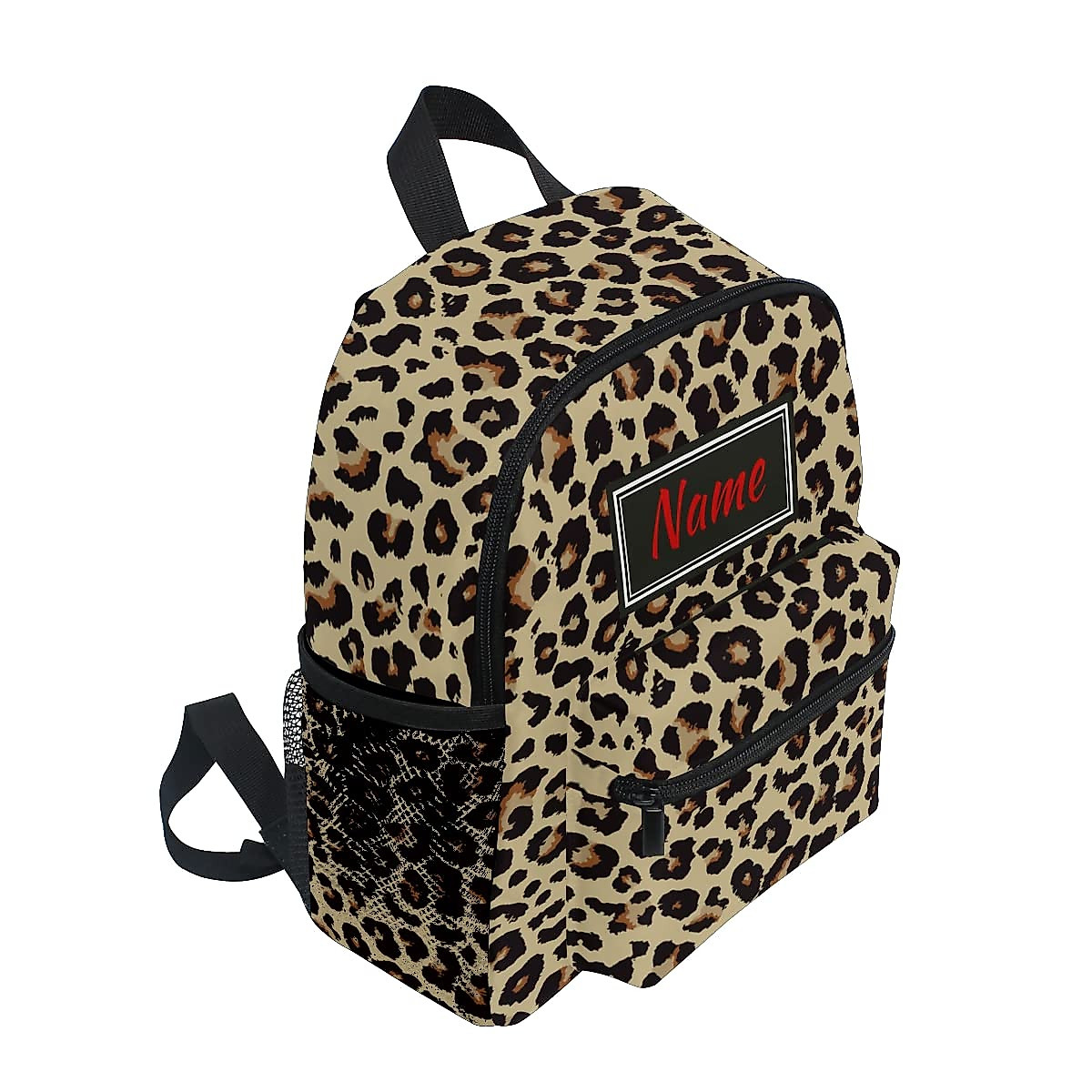 Custom Happy Camper Caravan Kids School BackpackToddler Personalized Your Name Preschool Shoulder Bookbag Kindergarten Elementary School Bag for Small Boys Girls