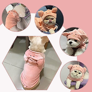 French Bulldog Clothes, Doggie Hoodie Sweatshirt, Dog Sweater for Small Medium Dogs Cats, Dog Hooded Jackets for Pug English Boston Terrier Bully Pitbull Corgi, Chihuahua, Dog Clothes Costume