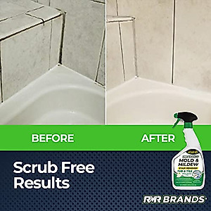 RMR - Tub and Tile Cleaner, Mold & Mildew Stain Remover, Industrial-Strength, No-Scrub Foam Cleaner, Modern Orchard Scent, 32 Fl Oz