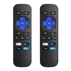 EFGWXYZ (2 Pack) Replacement Remote Control for RKU- Express, Compatible with RKU- Premiere, for RKU- Box, for RKU- Player, for RKU- 1 2 3 4 -【NOT for Any Stick or TV】 H-NDHS